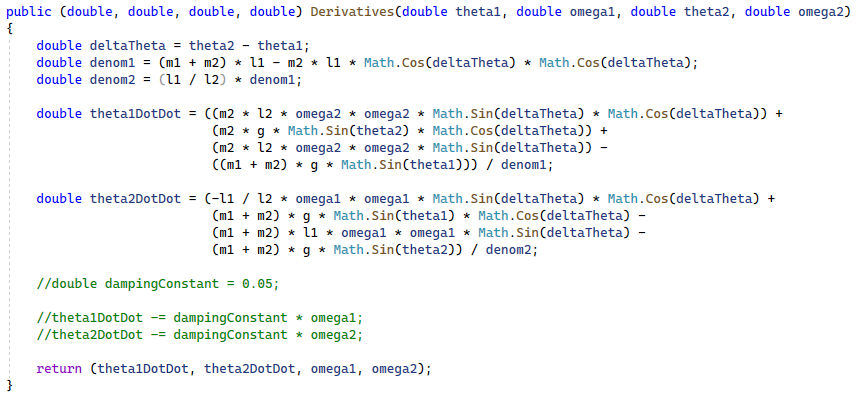 GitHub - akingry/DoublePendulum: Double pendulum chaos example. This is ...