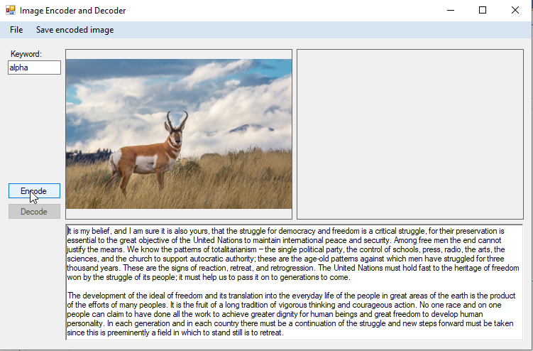 Github Akingrysteganographywithencryption Enables Users To Encode And Decode Messages Within