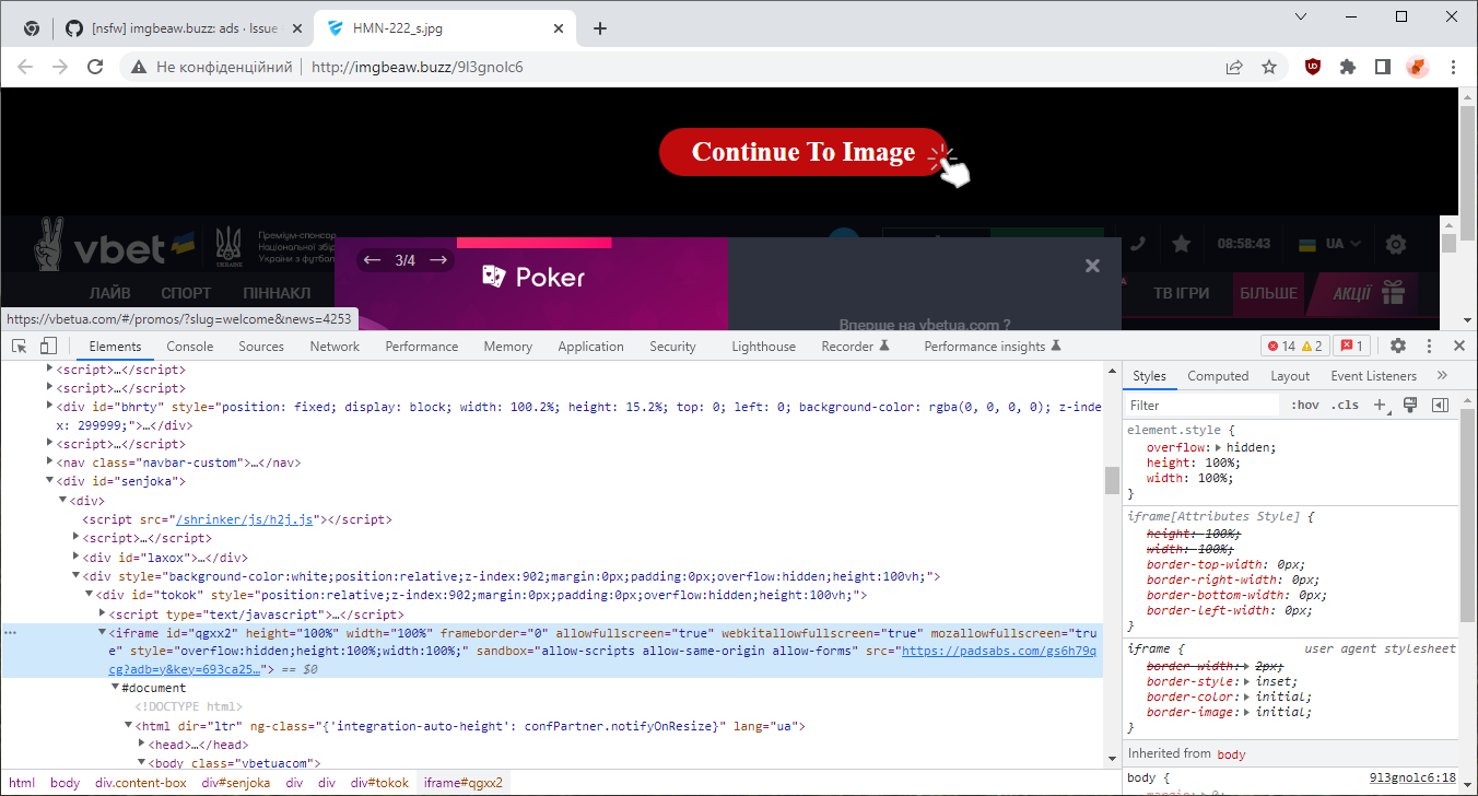 [nsfw] imgbeaw.buzz: ads · Issue #15033 · uBlockOrigin/uAssets · GitHub