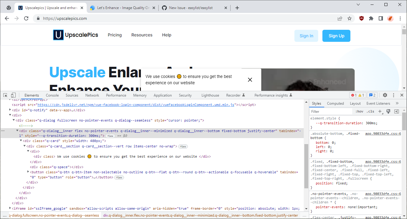 upscalepics.com · Issue #13513 · easylist/easylist · GitHub