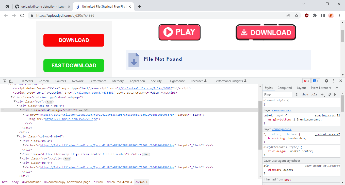 uploadydl.com: detection · Issue #14775 · uBlockOrigin/uAssets · GitHub