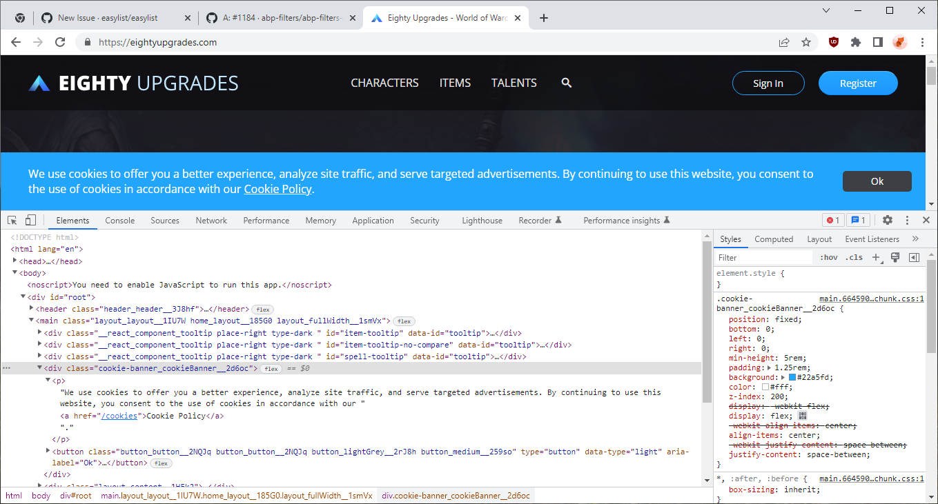 eightyupgrades.com · Issue #13612 · easylist/easylist · GitHub