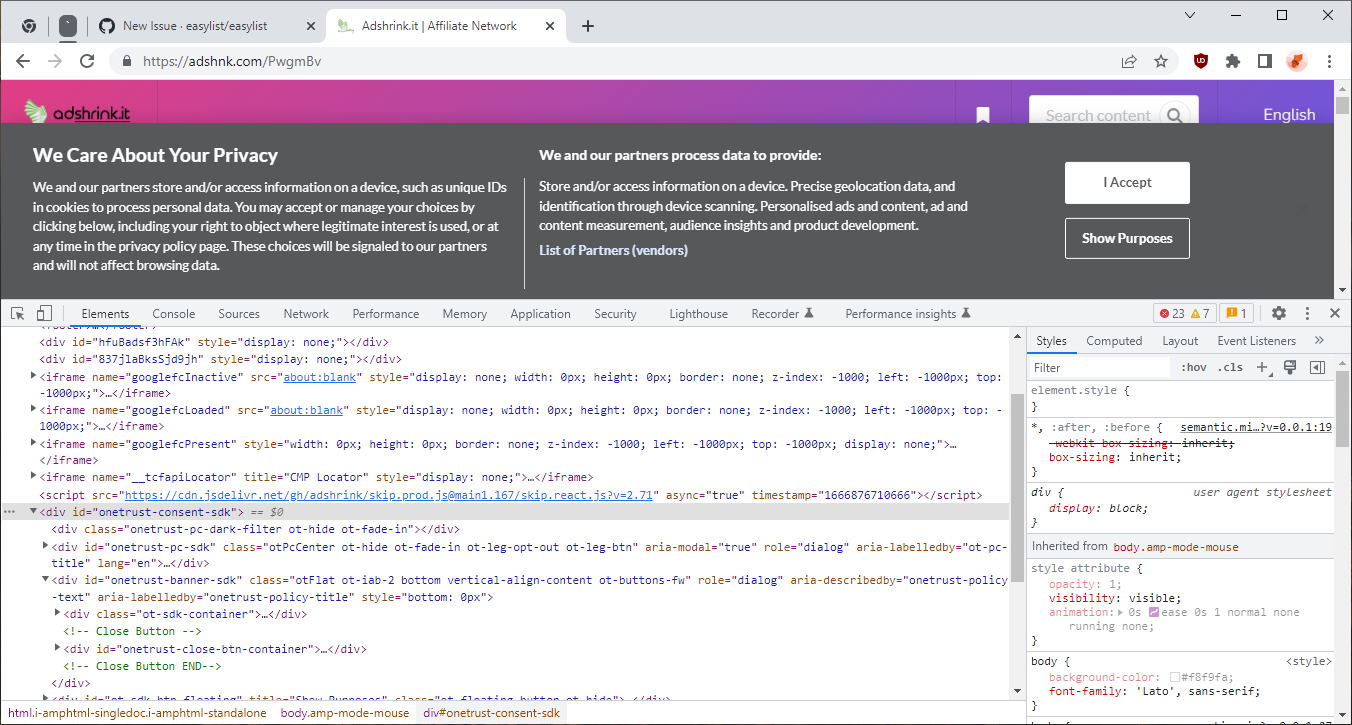 · Issue 13929 · Easylist Easylist · Github