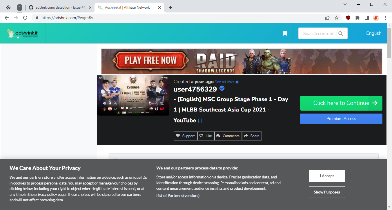 adshnk.com: detection · Issue #15434 · uBlockOrigin/uAssets · GitHub