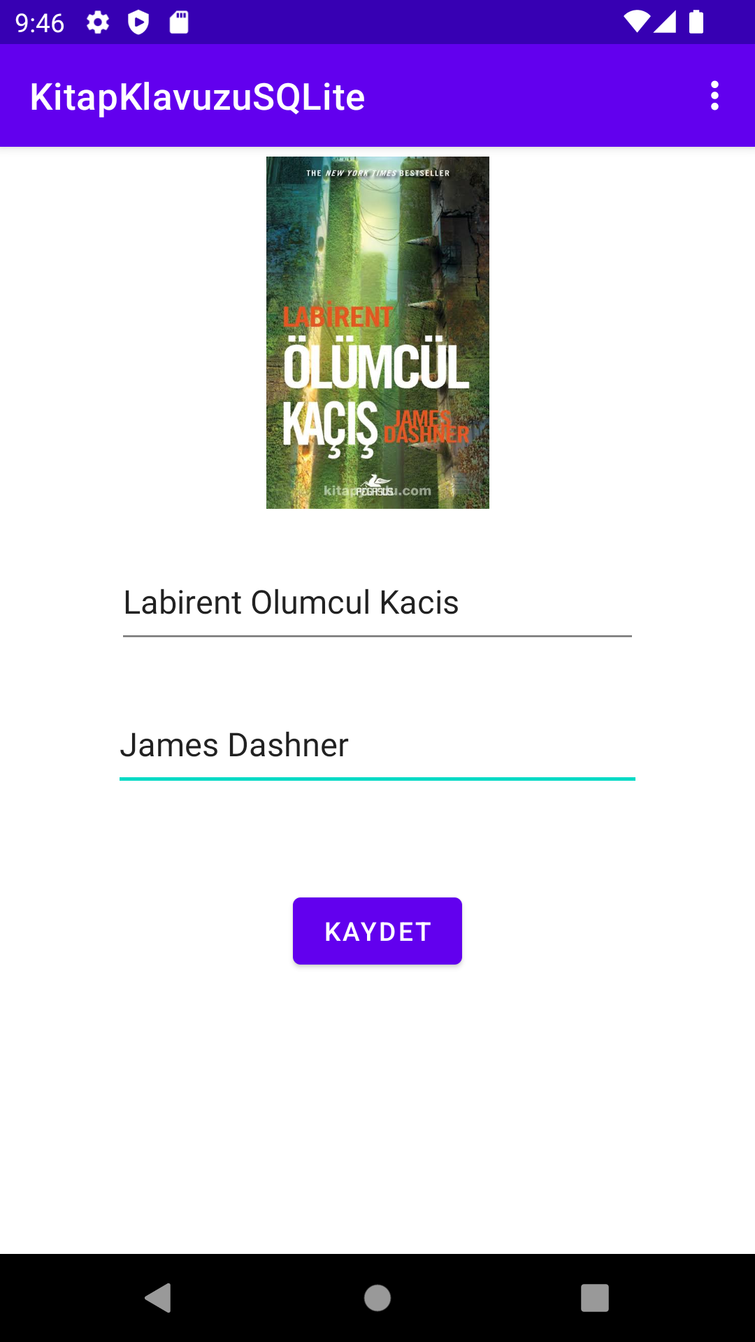 GitHub - MehmetCopurCE/Kitap_Klavuzu_SQLite.kotlin