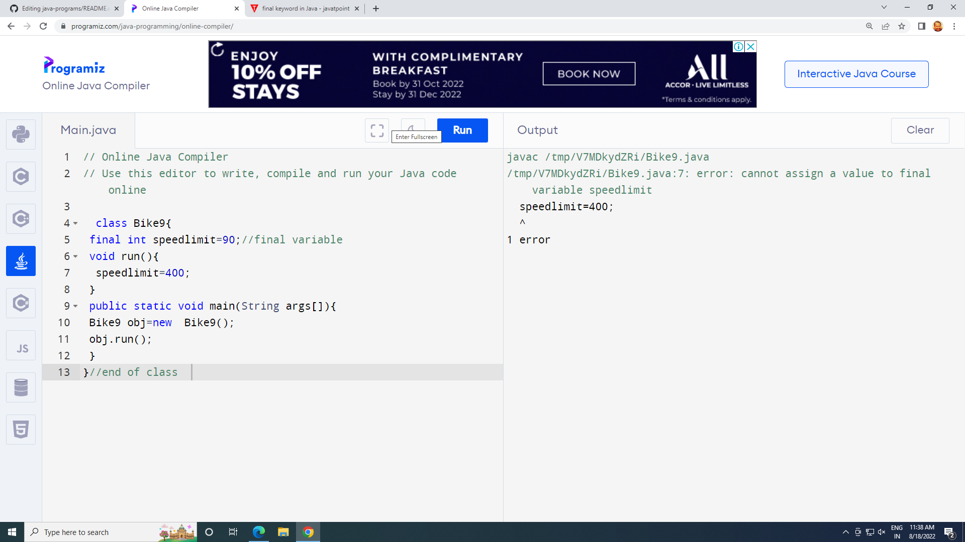 GitHub - sselva11/java-programs: snapshots for program output