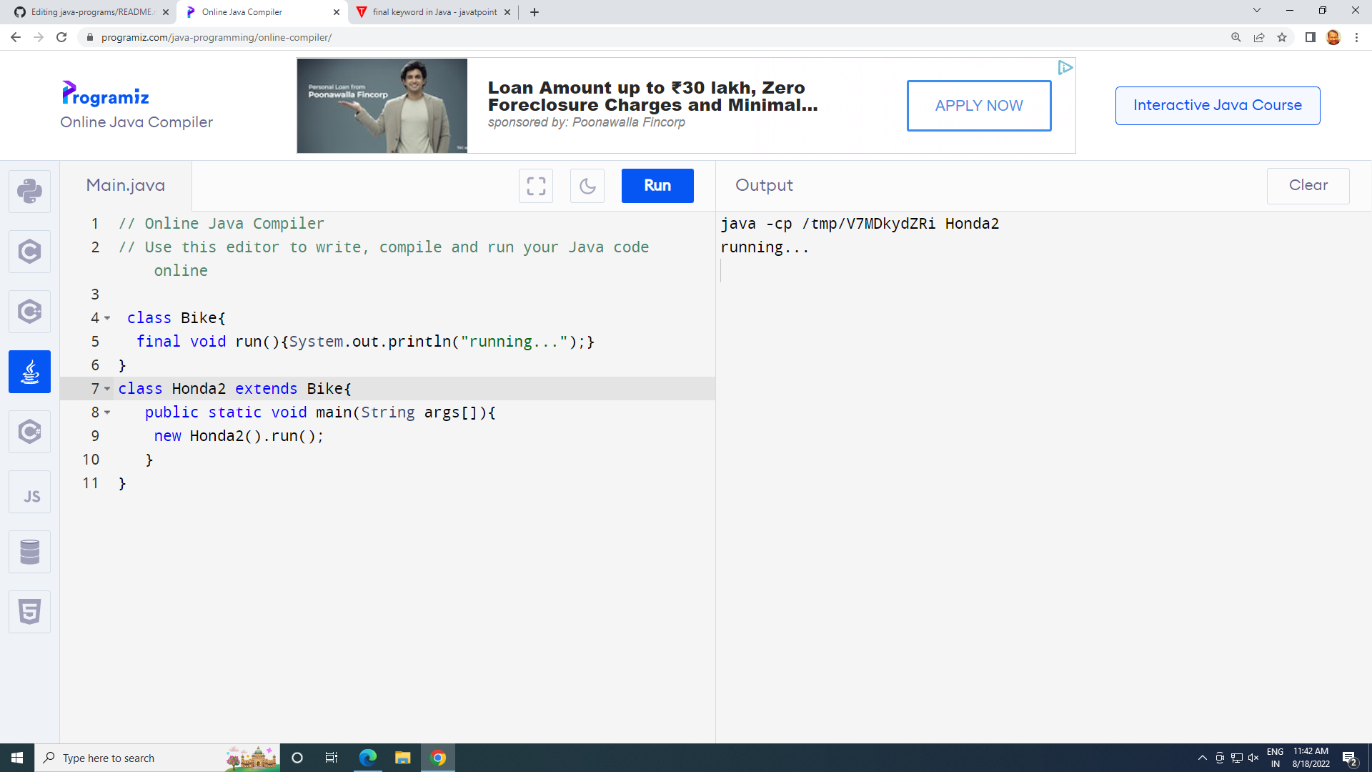 GitHub - sselva11/java-programs: snapshots for program output