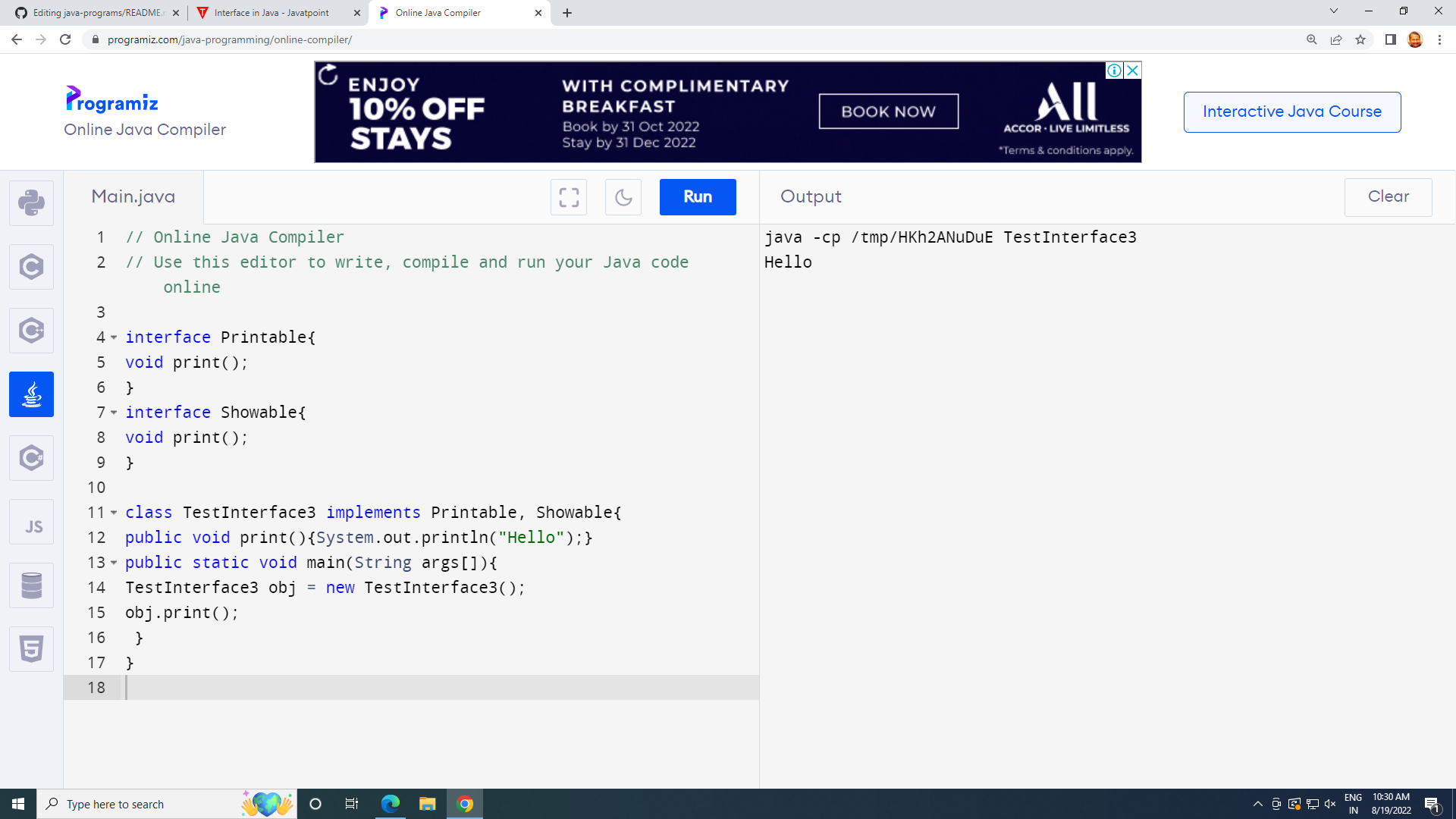 GitHub - sselva11/java-programs: snapshots for program output