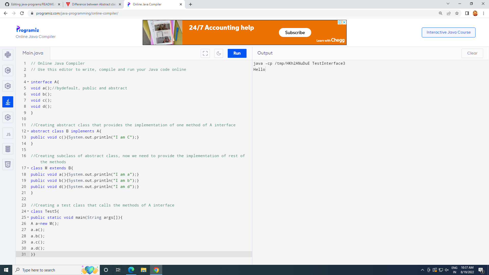 GitHub - sselva11/java-programs: snapshots for program output