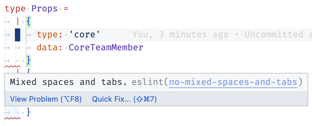 TypeScript: nested union types + useTabs · Issue #4198 · prettier/prettier · GitHub