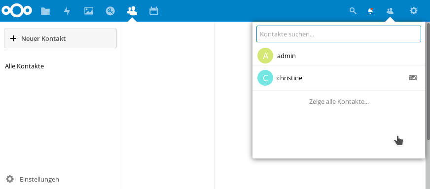 Feature request: show Nextcloud system users in contact app · Issue #446 · nextcloud/contacts ...