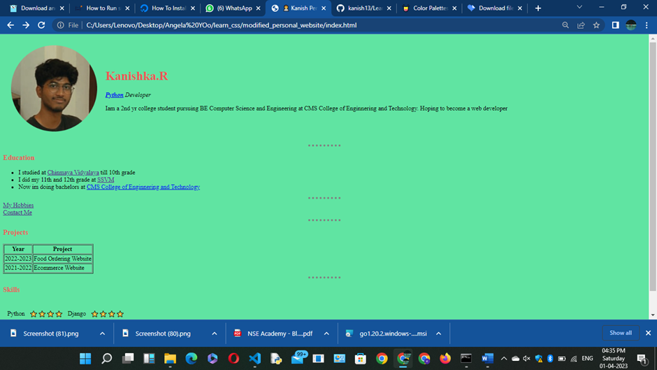Learn Csslesson3externalcssmd At Main · Kanish13learn Css · Github 1037