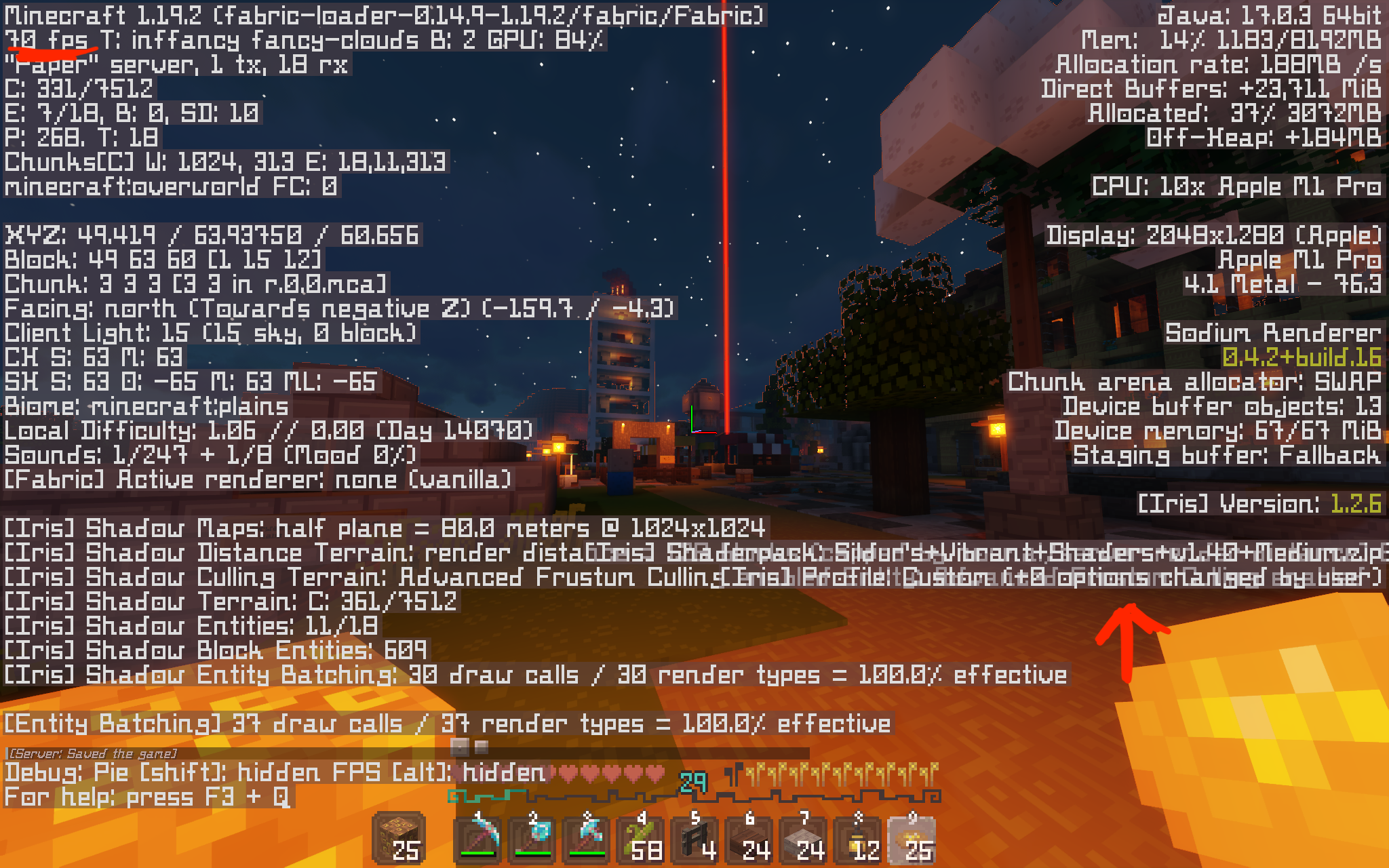 macOS // Apple Silicon // significantly huge performance drop with specific shaders and orange ...