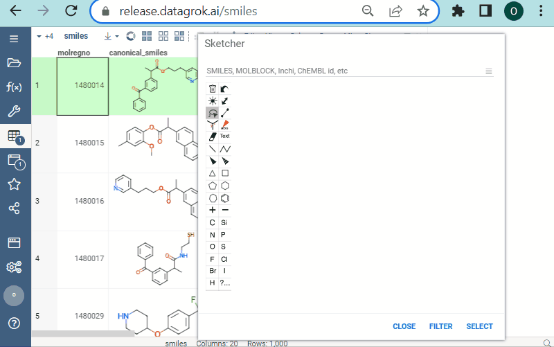 Chem: Recent molecules in sketcher are not drawn · Issue #1265 · datagrok-ai/public · GitHub