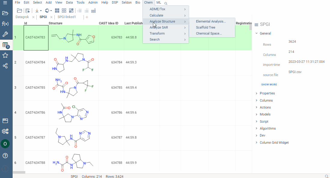 Scaffold Tree: Add a "table" property · Issue #1728 · datagrok-ai/public · GitHub