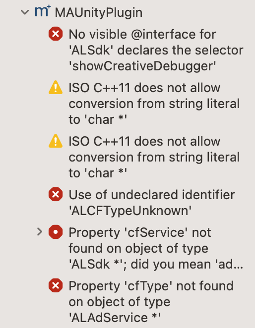 Errors in Xcode from post pod installation · Issue #236 · AppLovin/AppLovin-MAX-Unity-Plugin ...