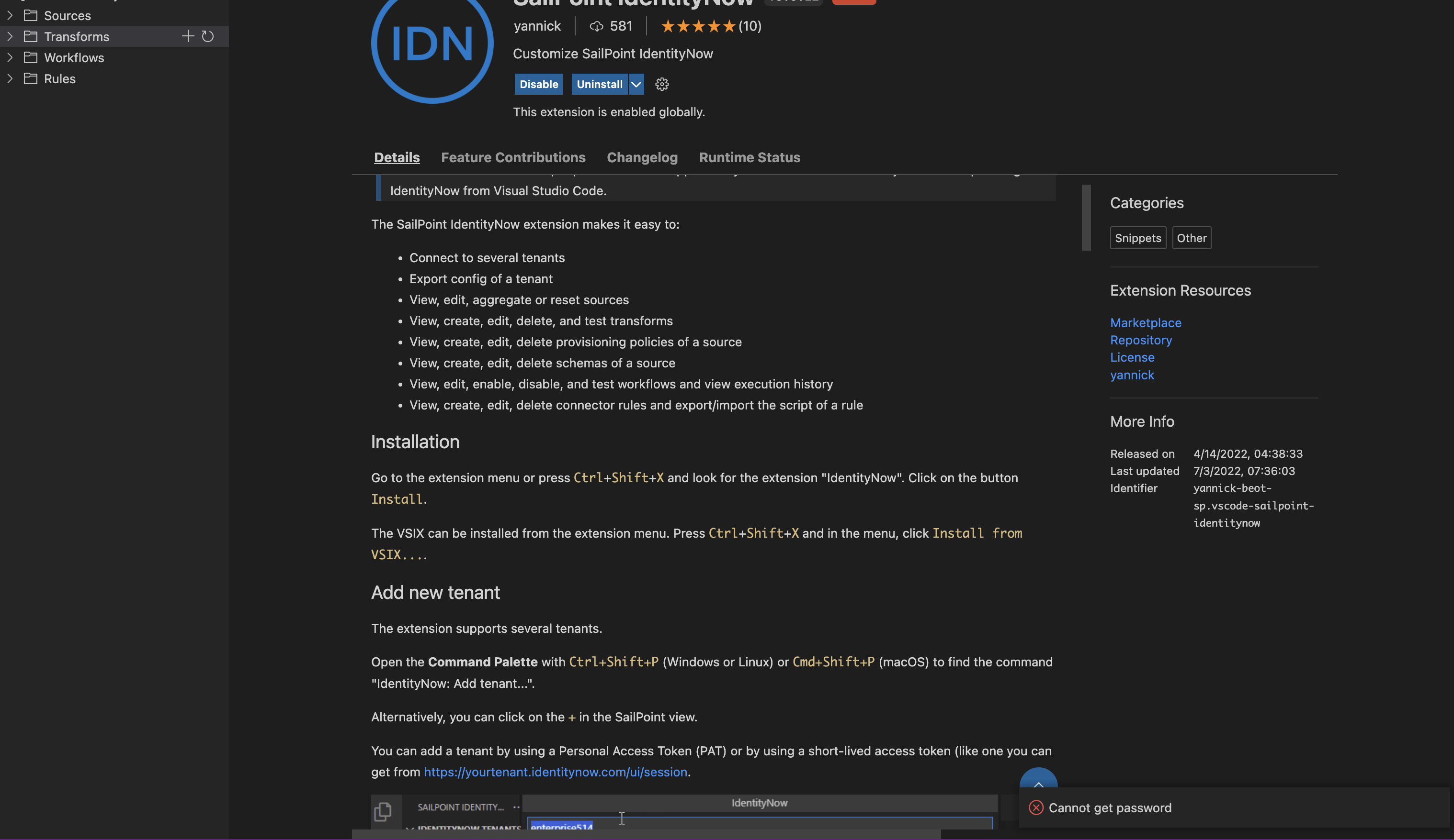 "cannot get password" error on mac VSCODE · Issue #23 · yannick-beot-sp/vscode-sailpoint ...