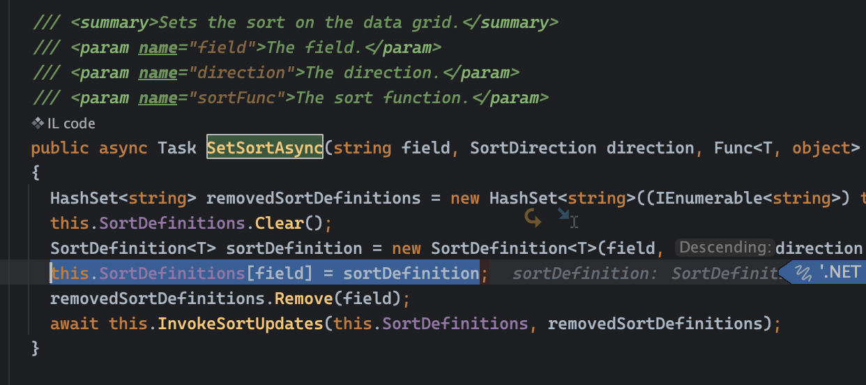 MudDataGrid: Sorting causes Unhandled exception · Issue #6513 · MudBlazor/MudBlazor · GitHub