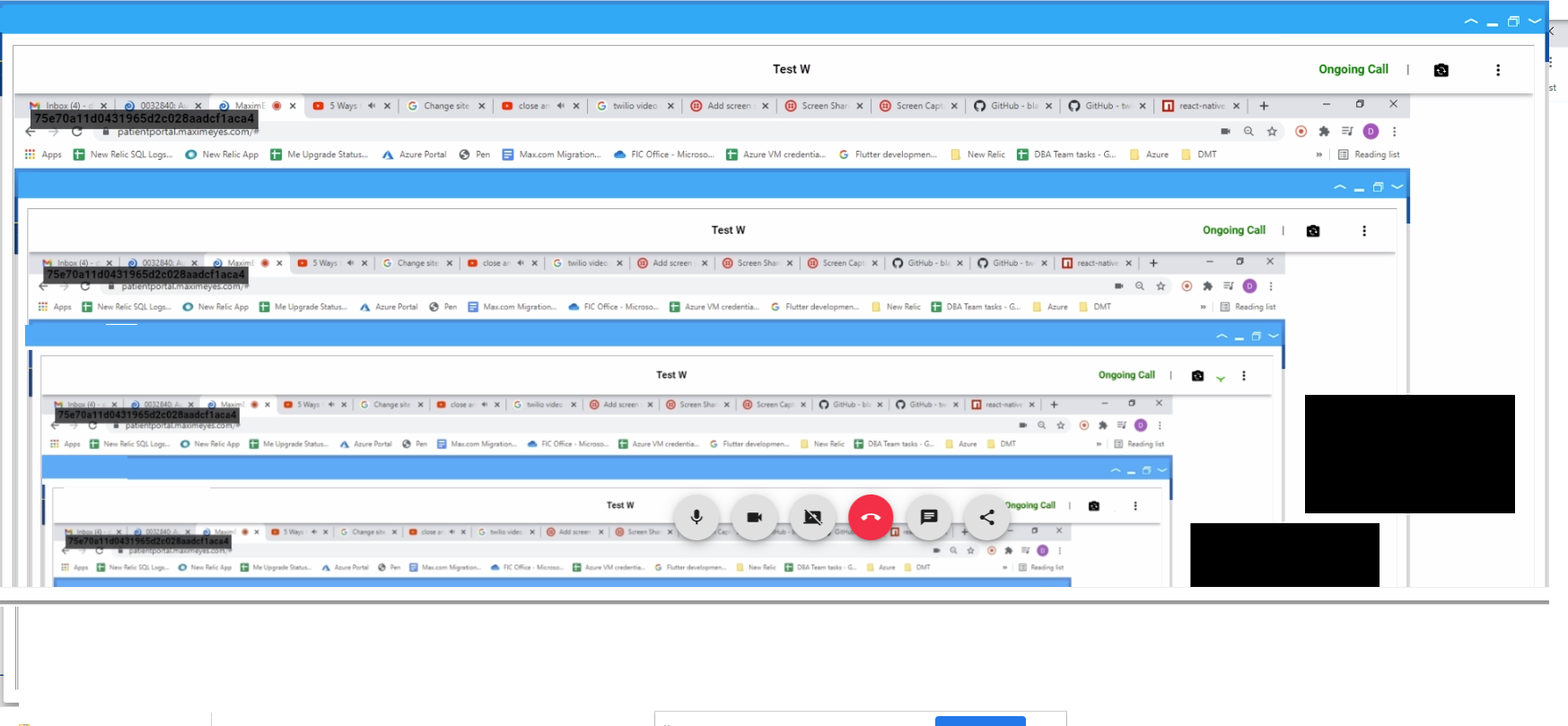 Screen sharing going in recursive mode · Issue #459 · twilio/twilio-video-app-react · GitHub