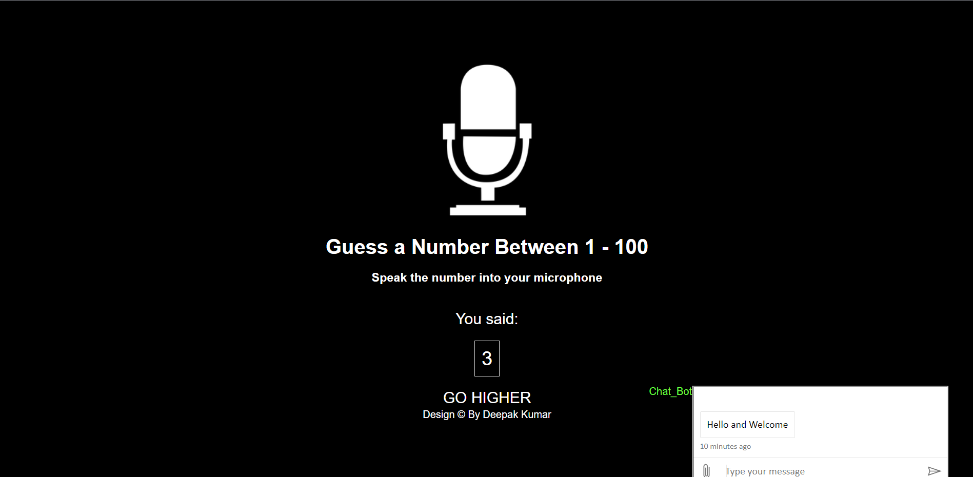 GitHub - Deepak143deepu/FRT_Project: Speak Number Guessing Game I Created This Project Using ...