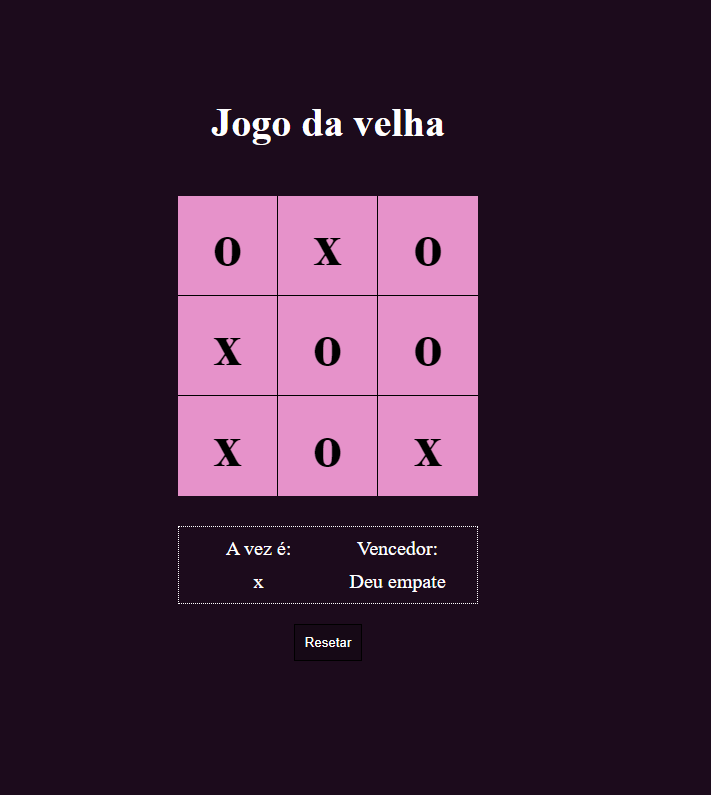 GitHub - JuniorBeckerr/jogo-da-velha