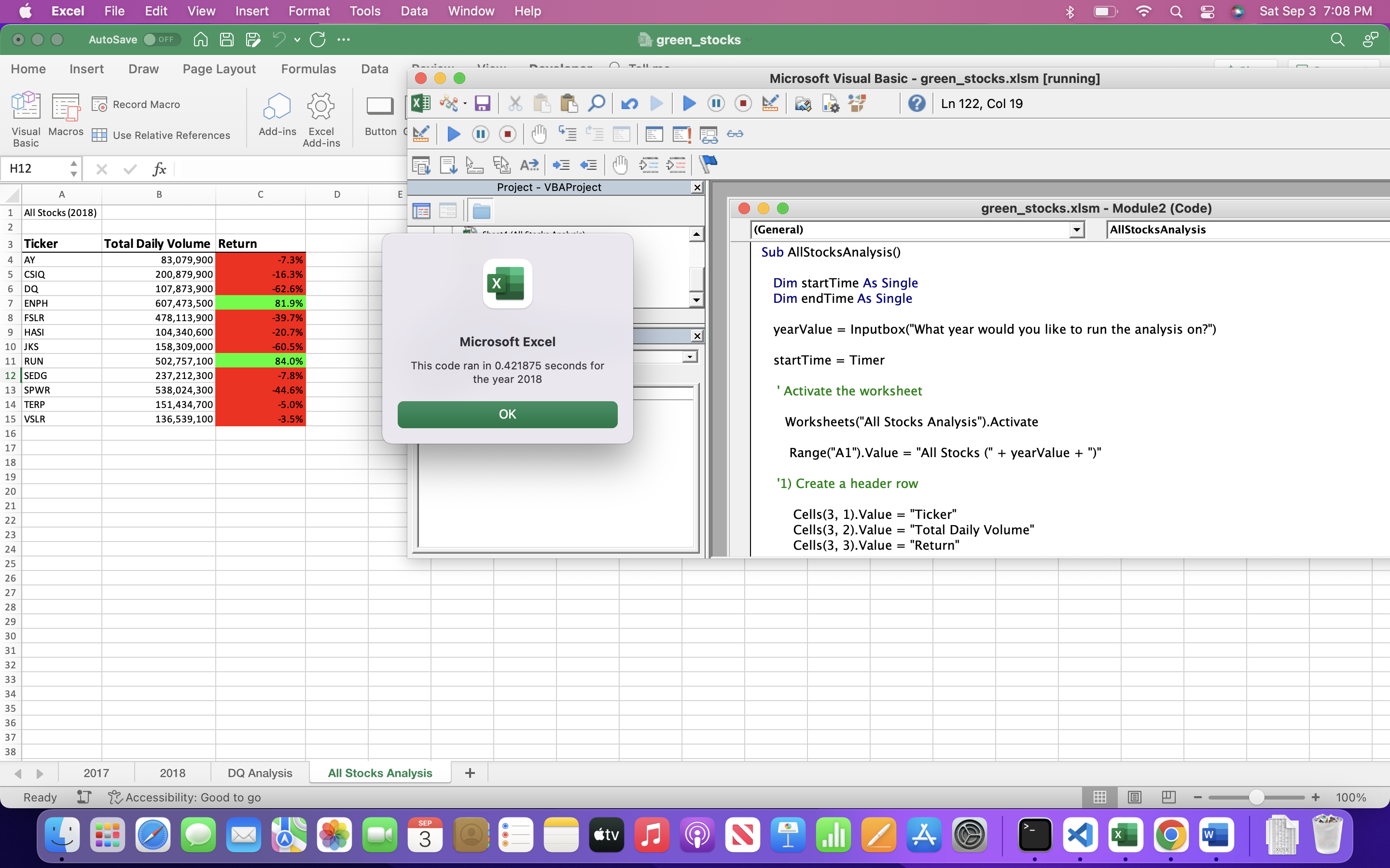 GitHub - MangatH/stocks-analysis: Analysing various stocks using VBA code.