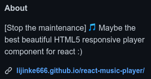 react-music-player is unmaintaned · Issue #1651 · navidrome/navidrome ...