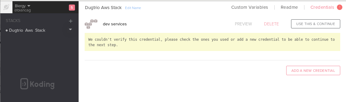 Unable to authenticate to aws · Issue #11492 · koding/koding · GitHub