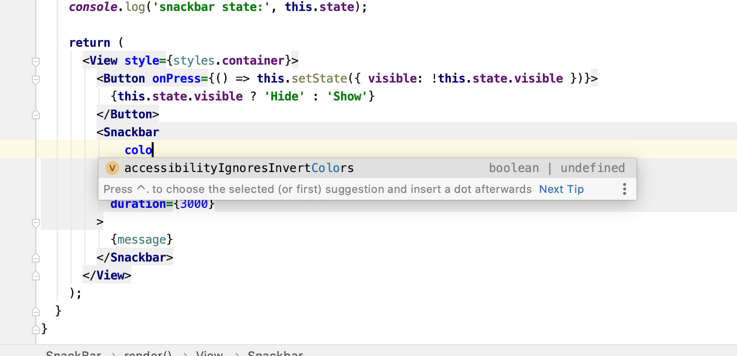 Make bg color selection/property more obvious · Issue #1919 · callstack ...