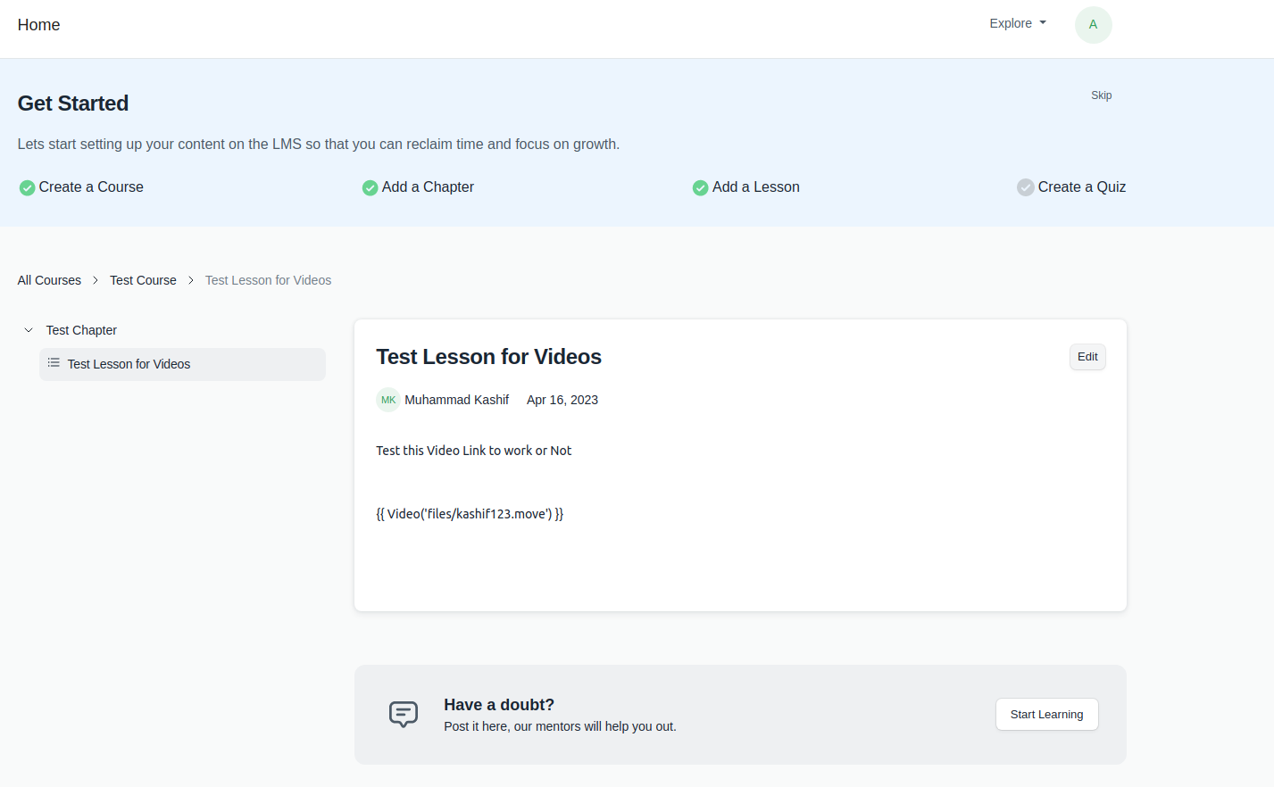 frappe 14.32.1 & lms 0.0.1 video upload from machine is not working · Issue #500 · frappe/lms ...
