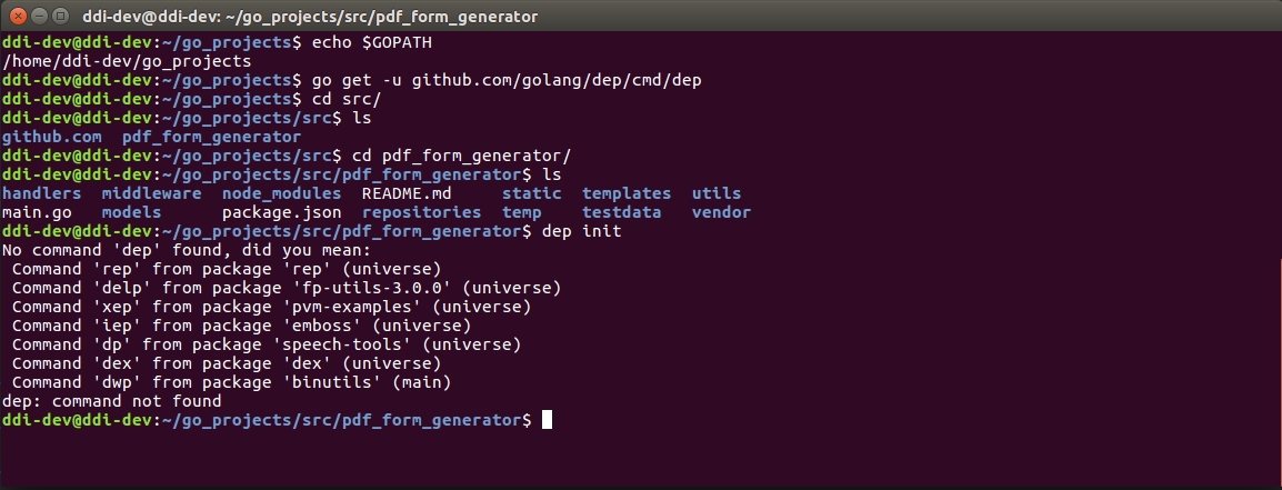 dep init not working · Issue #1298 · golang/dep · GitHub