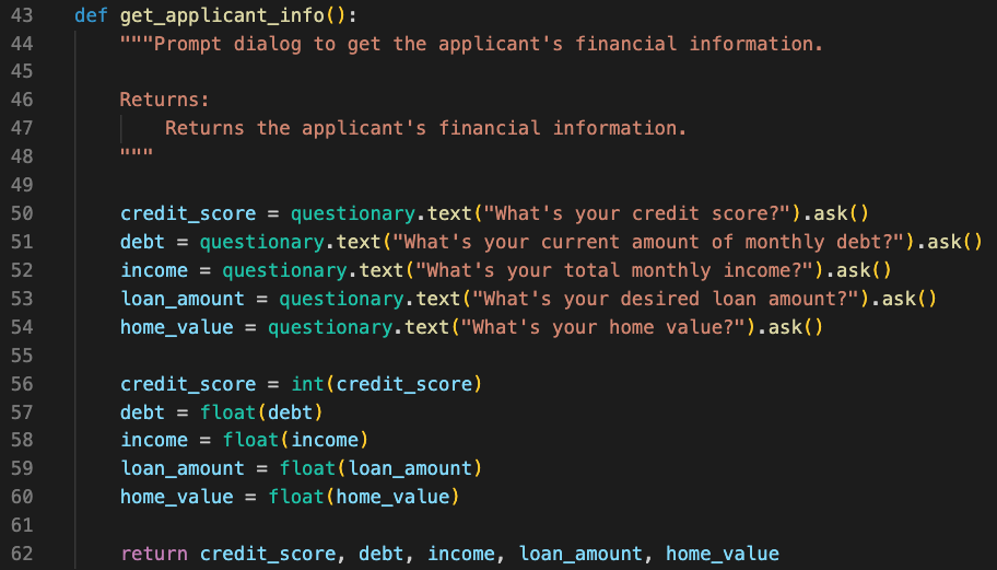 GitHub - AlexanderValenzuela/Loan_Qualifier_App: Loan qualification tool that provides a ...