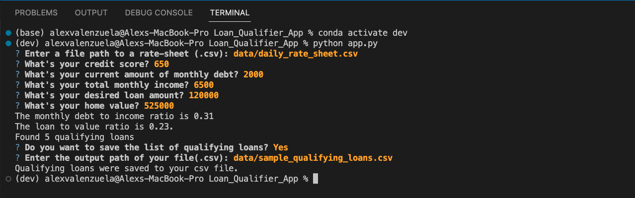 GitHub - AlexanderValenzuela/Loan_Qualifier_App: Loan qualification tool that provides a ...