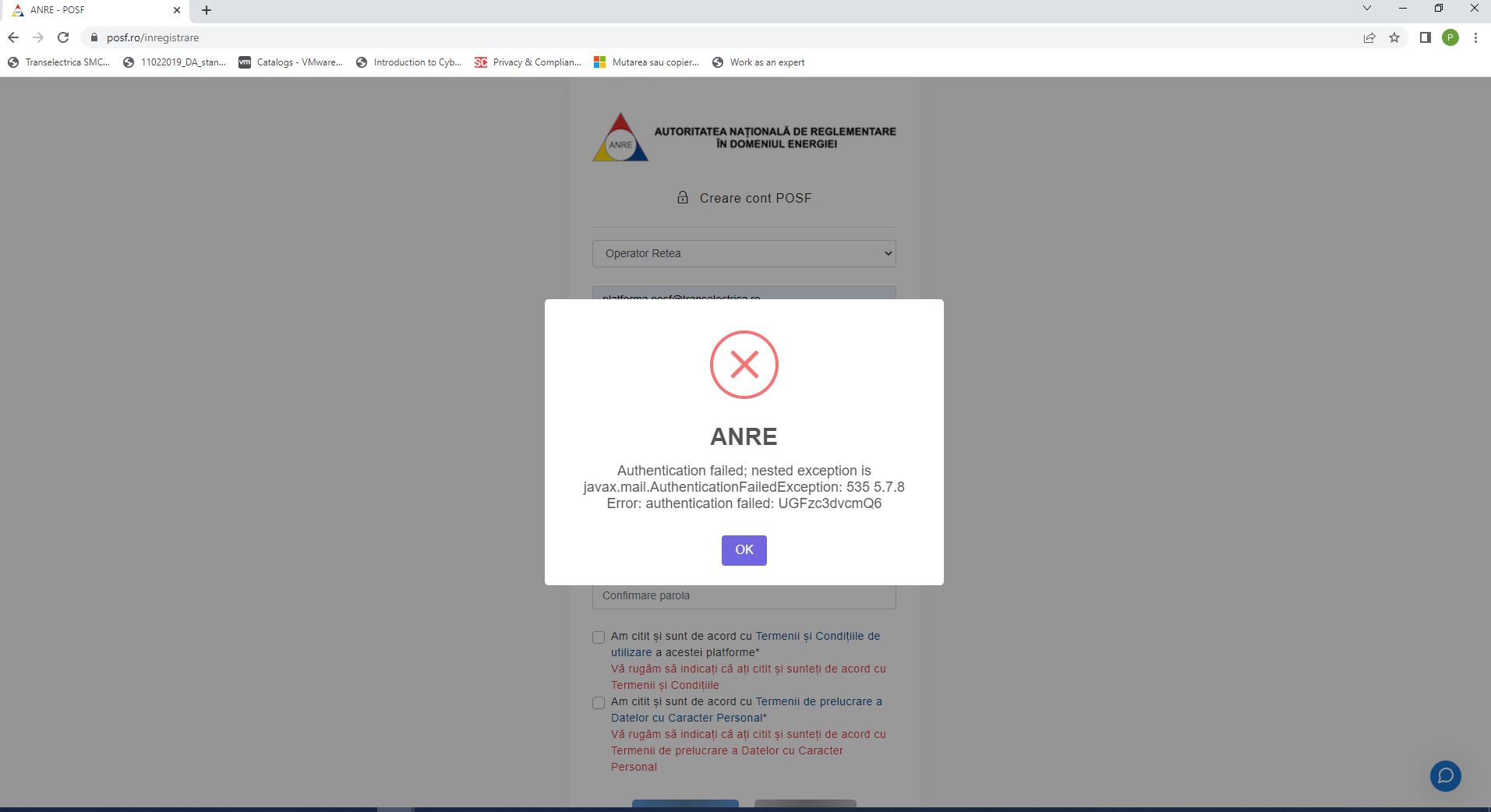 Inregistrare in POSF pentru operatori mici - incarcare date de identificare · Issue #146 ...