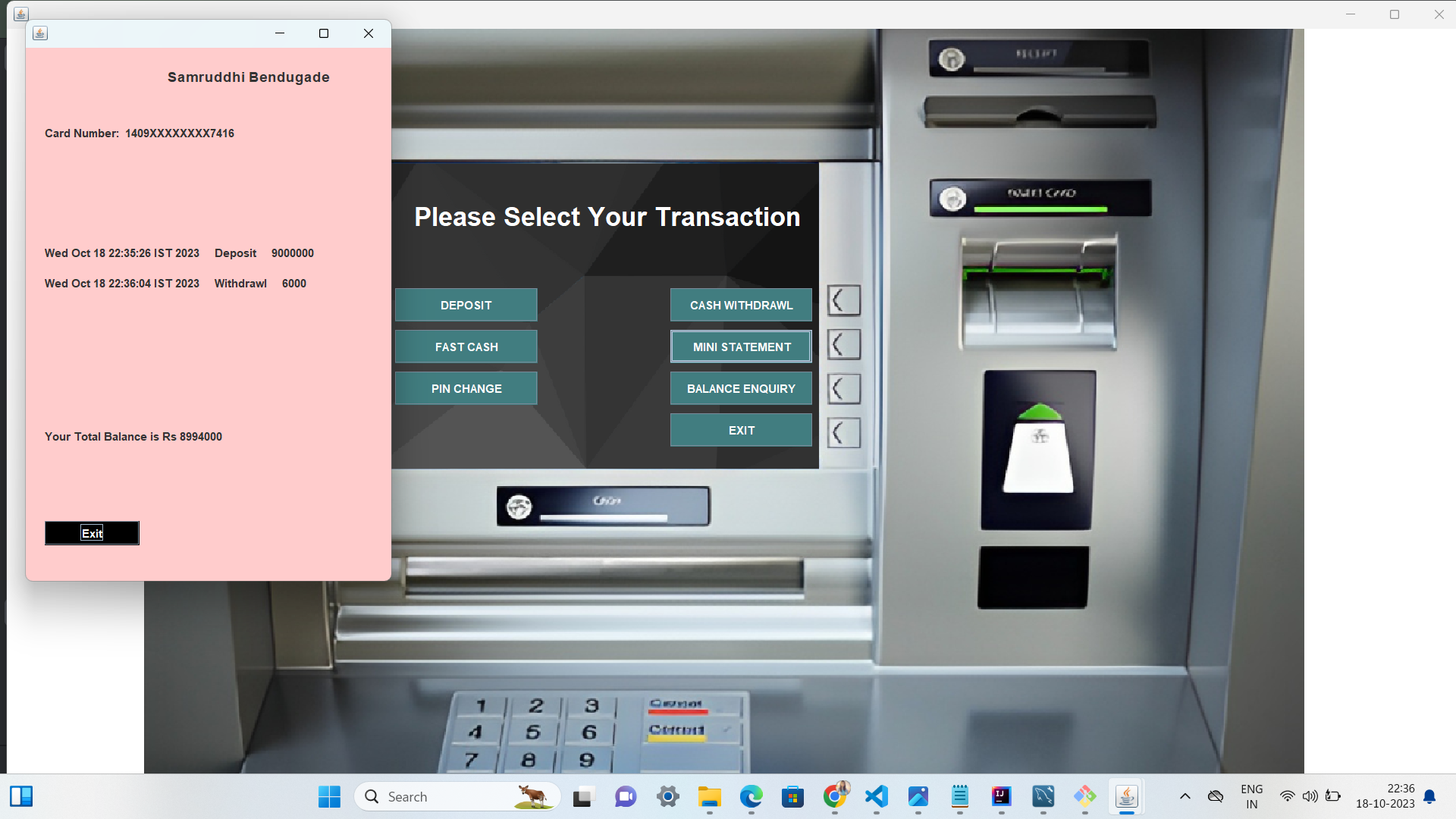 GitHub - Samruddhi76/ATM-System-and-Bank-Management-System: Bank and ATM System managed using ...