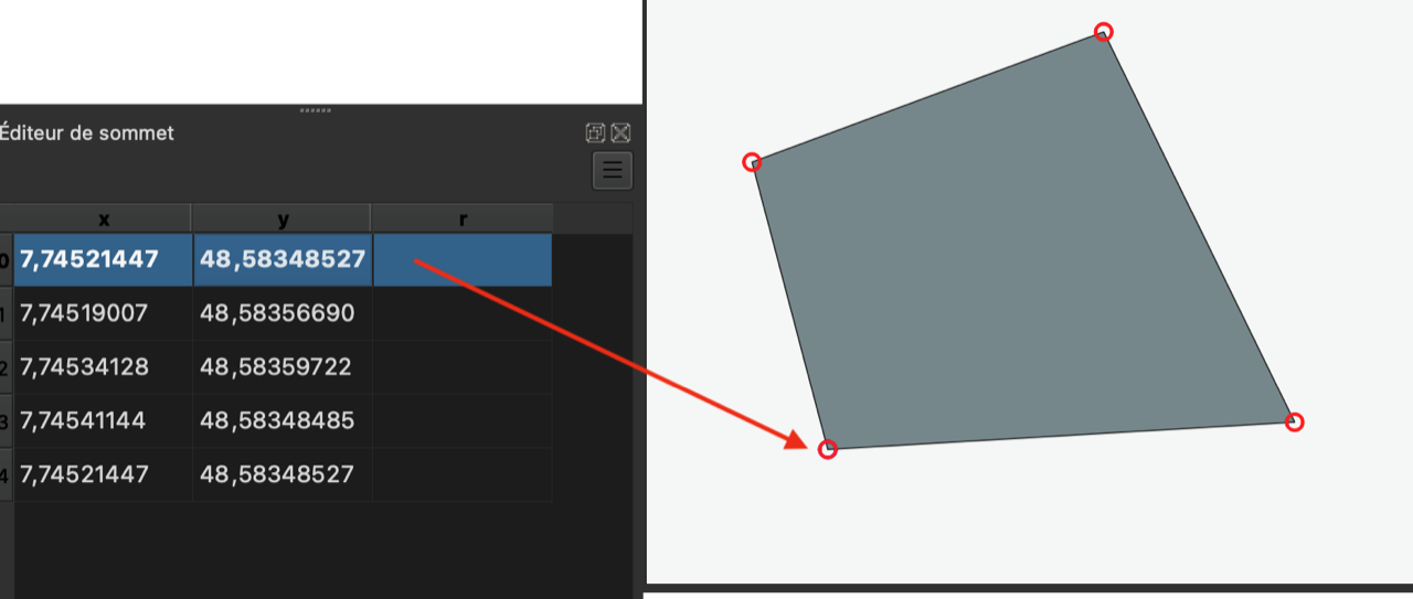 vertex editor highlight not working on first and last vertex of polygon · Issue #54034 · qgis ...