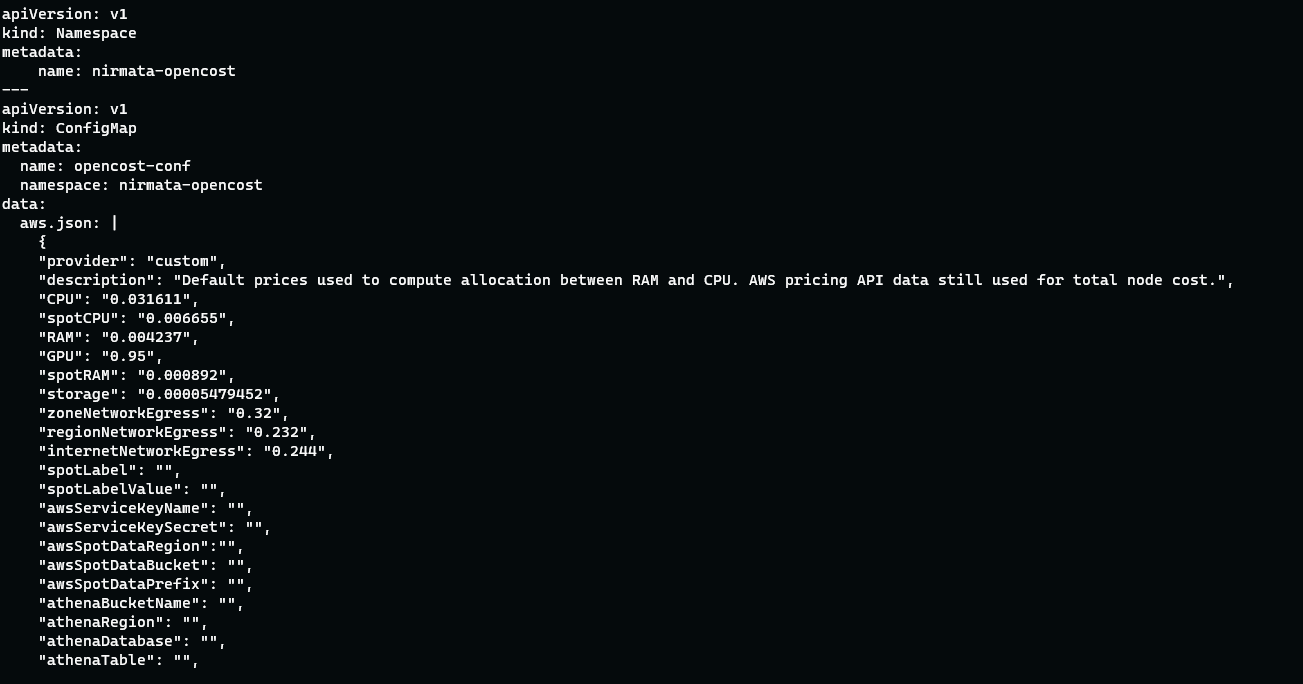 Custom Cost With Opencost For Aws · Issue 1756 · Opencost Opencost
