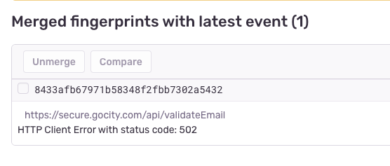 Events from `HTTPClient` integration incorrectly merged into single issue · Issue #8353 ...