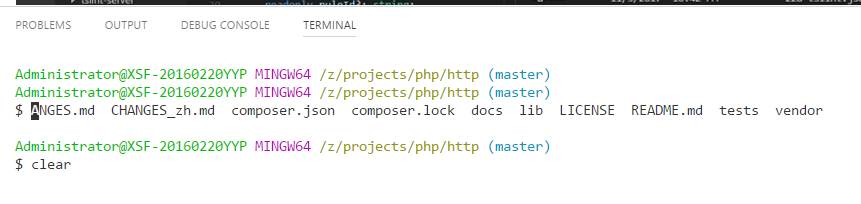 Terminal doesn't work well with shell command clear. · Issue #37862 ...