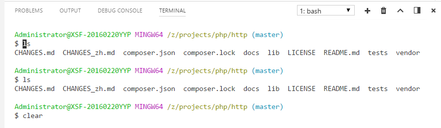 Terminal doesn't work well with shell command clear. · Issue #37862 ...