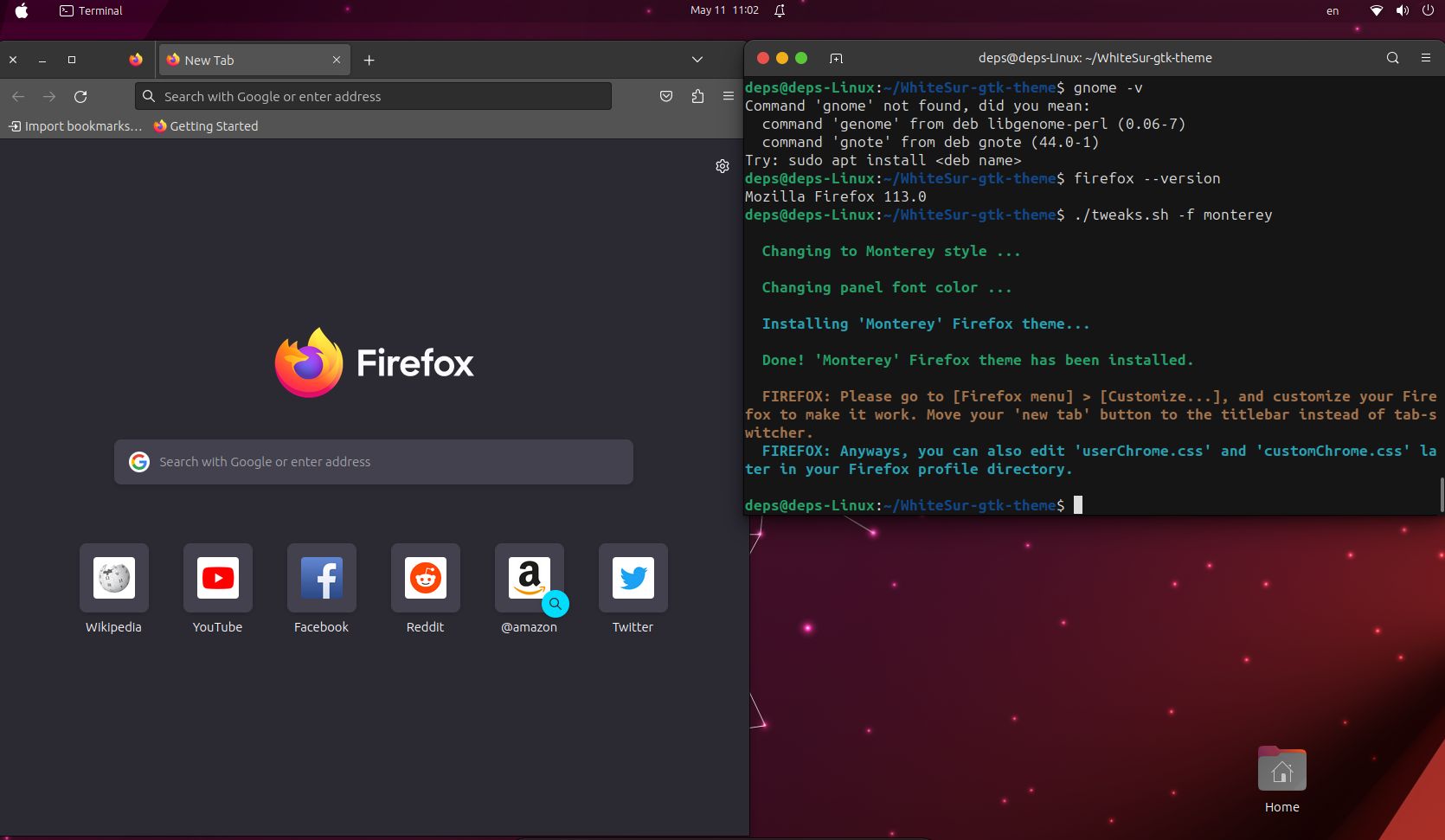 Firefox not apply theme · Issue #871 · vinceliuice/WhiteSur-gtk-theme ...