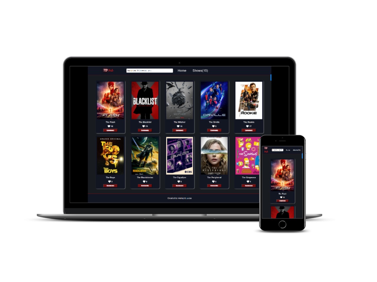 GitHub - Lucas-Erkana/TV-hub: TV Hub is a TV show database website that ...