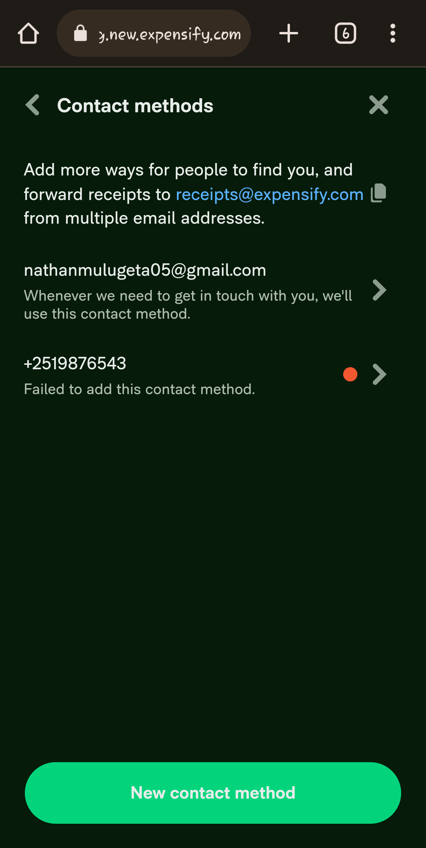 [$1000] Error Adding Valid Email as Contact Method After Removing ...