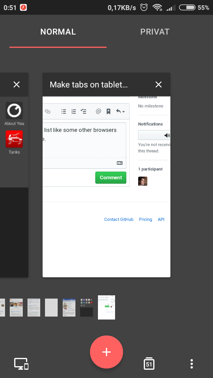 Make tabs on tablet bigger · Issue #221 · ubports/morph-browser · GitHub