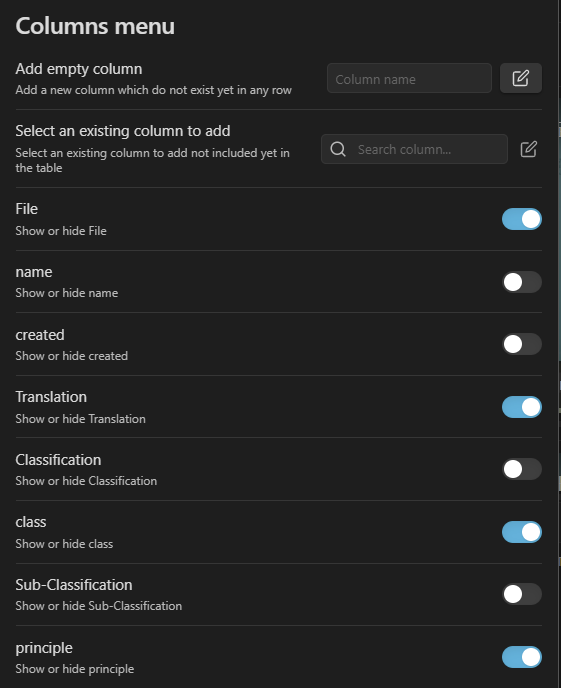 [FR]: Organize Columns from Column · Issue #624 · RafaelGB/obsidian-db-folder · GitHub