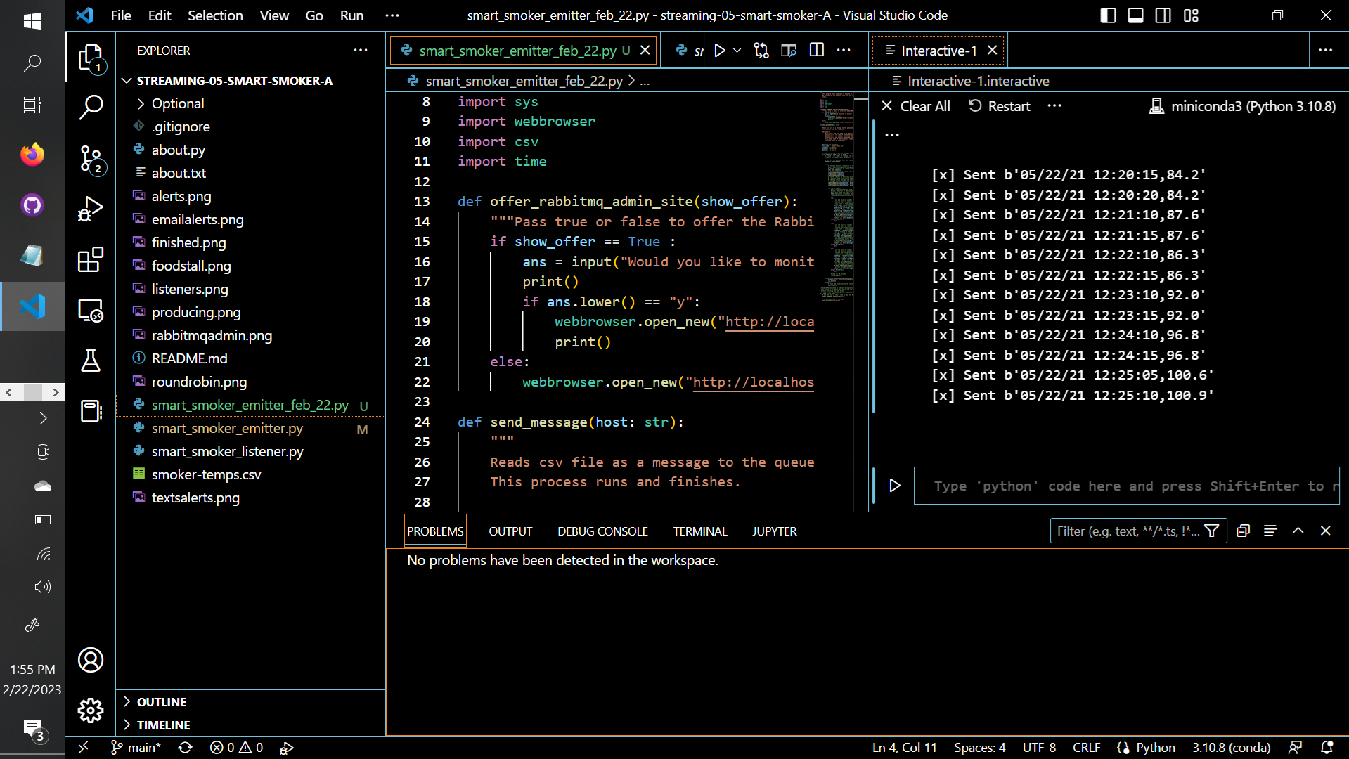 GitHub - rtmtorresmorales/streaming-06-smart-smoker-A6-Consumers-Windowing-and-Multiple-Ch-A6an-