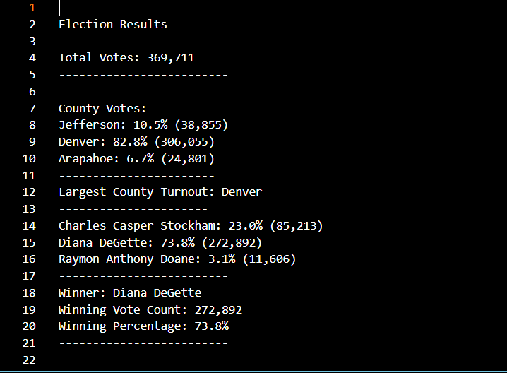 GitHub - DominicLandicho29/Election_Analysis