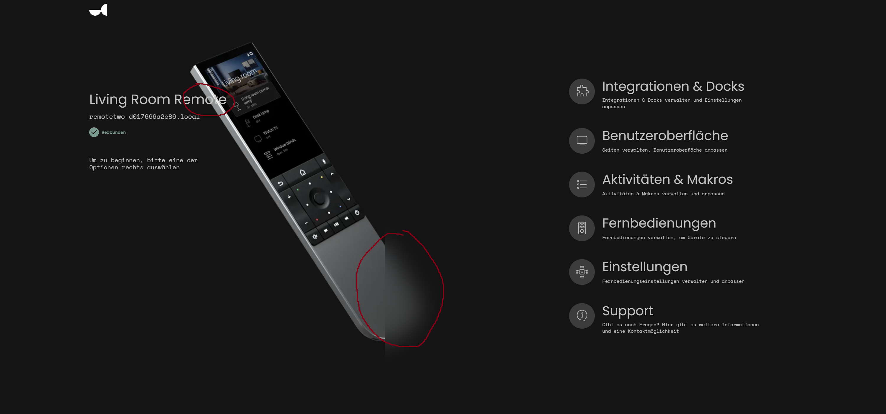 Bug Web Ui Alignement On Start Page Not Correct Overlapping · Issue 116 · Unfoldedcircle