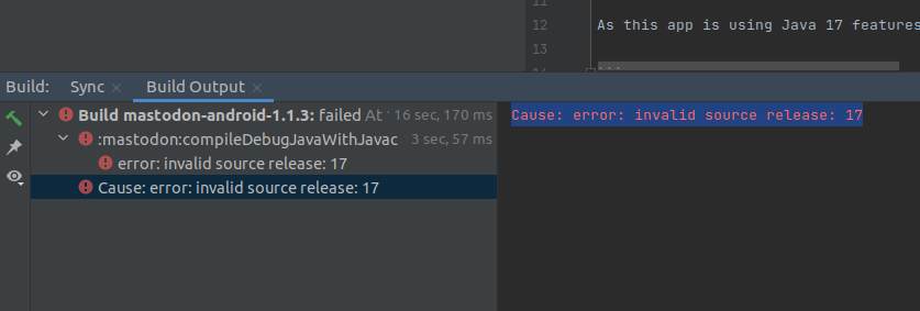 Error Invalid Source Release 17 · Issue 241 · Mastodonmastodon 