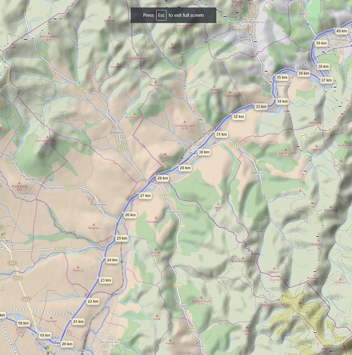 Extend route planner to display kilometers · Issue #459 · FreemapSlovakia/freemap-v3-react · GitHub